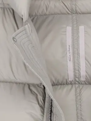 Rick Owens Cropped Hooded Down Jacket - Gray