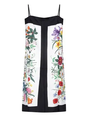 Gucci Printed Silk Twill Midi Dress