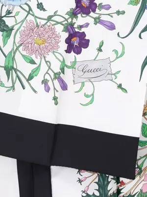 Gucci Printed Silk Twill Midi Dress