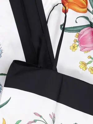 Gucci Printed Silk Twill Midi Dress