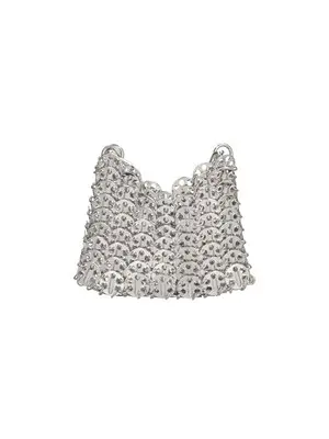 Rabanne Iconic 1969 Mini Shoulder Bag - Silver