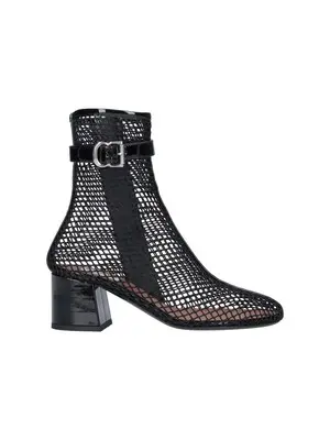 Alaïa Mesh Ankle Boots - Black