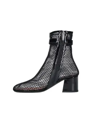 Alaïa Mesh Ankle Boots - Black