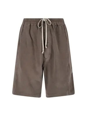 Rick Owens Sporty Button Shorts