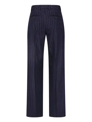 LARDINI Wool And Cashmere Pinstripe Trousers