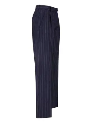 LARDINI Wool And Cashmere Pinstripe Trousers
