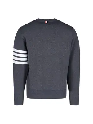 Thom Browne Loopback 4-bar' Crew Neck Sweatshirt