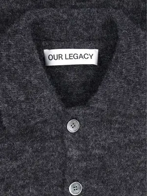 Our Legacy Mazzy" Knit Polo - Gray