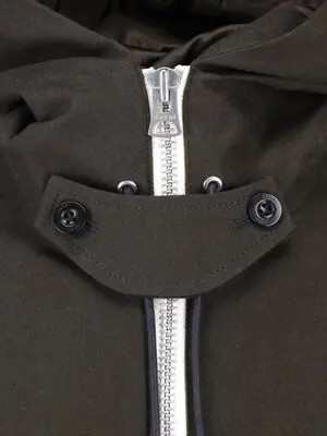 Sacai Wool Zip-up Hooded Sweatshirt