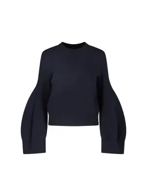 Sacai Balloon Sleeve Sweatshirt - Black