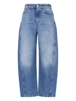 Givenchy Givenchy Wide Leg Cocoon Jeans Light Blue