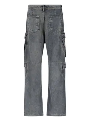 Rick Owens Double Cargo" Wide Jeans - Blue