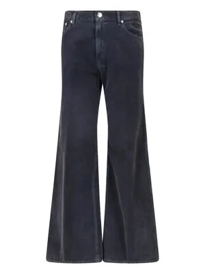 HAIKURE Clara Velvet Pier Trousers - Black