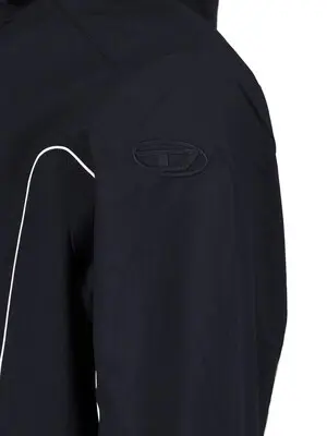 DIESEL® J-hives Jacket With Drawstring Hood And Logo Embroidery