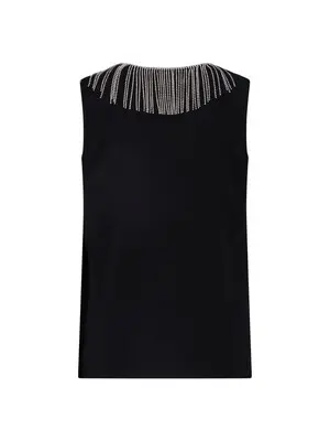 Sportmax Embellished V-neck Sleeveless Top