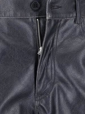 MAISON MARGIELA Faux Leather Belted Shorts