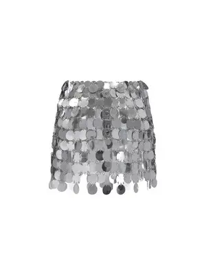 Rabanne Mini Sequined Skirt