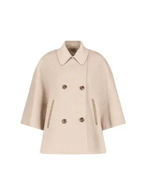 Max Mara Double-breasted Cashmere Cape