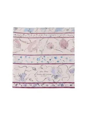 Loro Piana Silk Scarf "giardino Delle Eccellenze - Multi