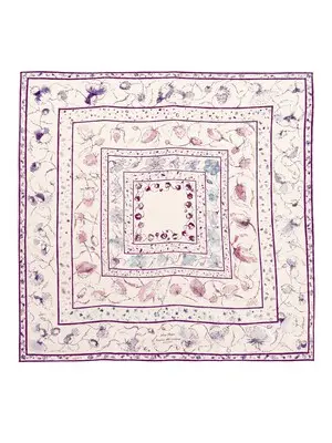 Loro Piana Silk Scarf "giardino Delle Eccellenze