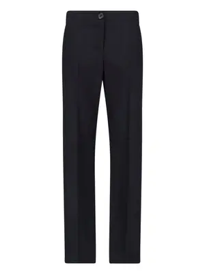 Khaite Straight Leg Virgin Wool Trousers