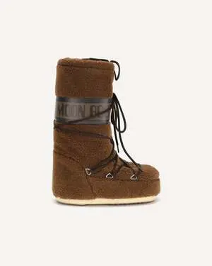 Moon Boot Icon Teddy Boots - Brown