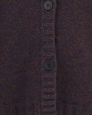 Attico Crewneck Cardigan - Brown