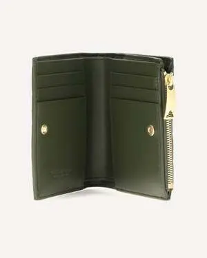 Bottega Veneta Bifold Intrecciato Wallet - Green