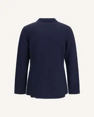 LARDINI Wool Cardigan With Lapel Neck And Button Closure