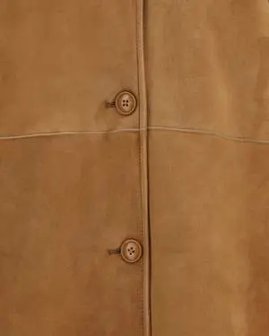 SWORD 6644 Leather Shearling Coat