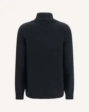 ELLA High Neck Sweater With Patch Pockets