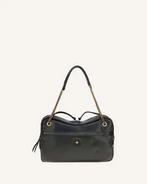 VIVIENNE WESTWOOD Large Dolce Textured Leather Shoulder Bag