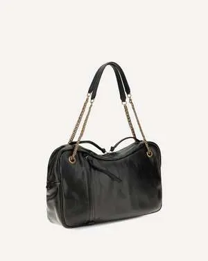 VIVIENNE WESTWOOD Large Dolce Textured Leather Shoulder Bag