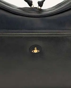 VIVIENNE WESTWOOD Large Dolce Textured Leather Shoulder Bag