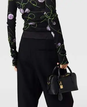 Stella McCartney Mesh Twisted Floral Top
