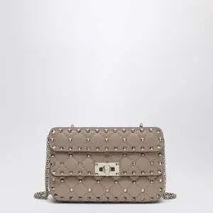 Valentino Garavani Valentino Garavani Mini Rockstud Spike Top-Handle Bag In Powder Pink Leather Women Pink