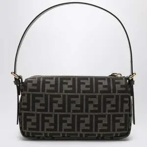 Fendi Ff Zucca Jacquard Small Zip Top Bag