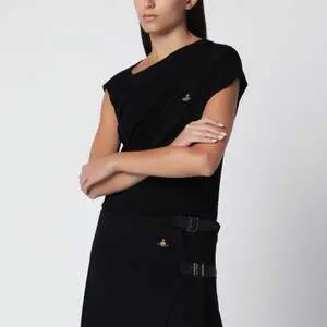 VIVIENNE WESTWOOD Asymmetrical Hebo T-shirt - Black