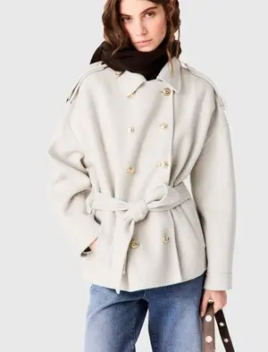 Maje Double-faced Mid-length Coat