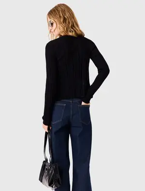 Maje Pointelle Knit Twinset