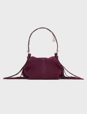 Maje Miss M Micro Suede Bag