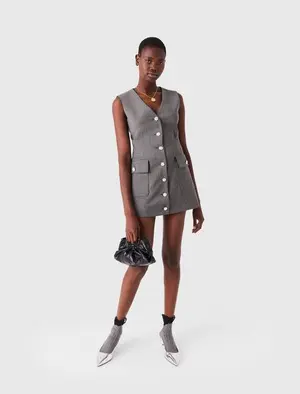 Maje Jewel Button Tailored Jumpsuit