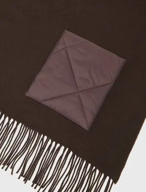 Maje Hooded Wool Scarf