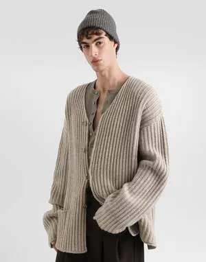 Dolce & Gabbana Serafino Ribbed Silk Pullover