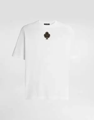Dolce & Gabbana Cotton T-shirt With Patch - White