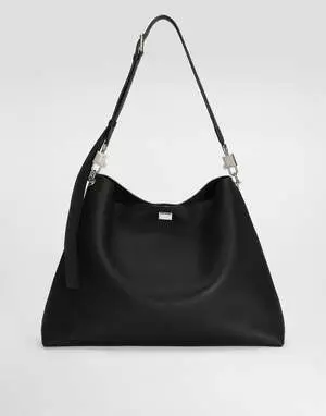 Dolce & Gabbana Vittoria Shoulder And Crossbody Bag In Calfskin - Black