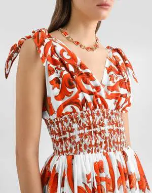 Dolce & Gabbana Majolica-print Maxi Dress