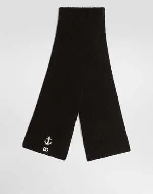 Dolce & Gabbana Ribbed Knit Scarf - Blue