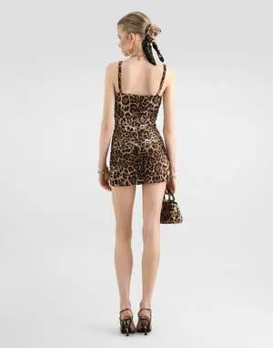 Dolce & Gabbana Leo- Charmeuse Ruched Dress