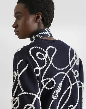 Dolce & Gabbana Virgin Wool Pullover With Embroidery - Multicolor